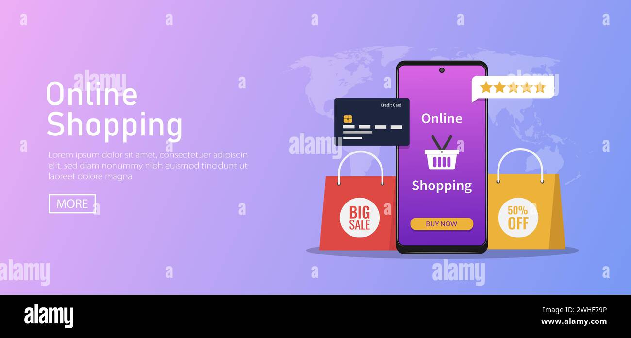 Online store platform Stock Vector Images - Alamy