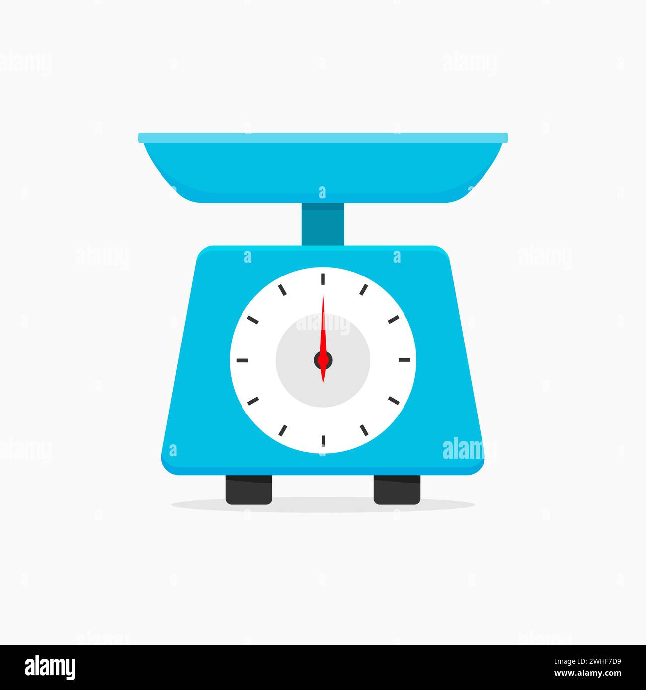 Analogue kitchen scale icon isolated with white background Stock Vector ...