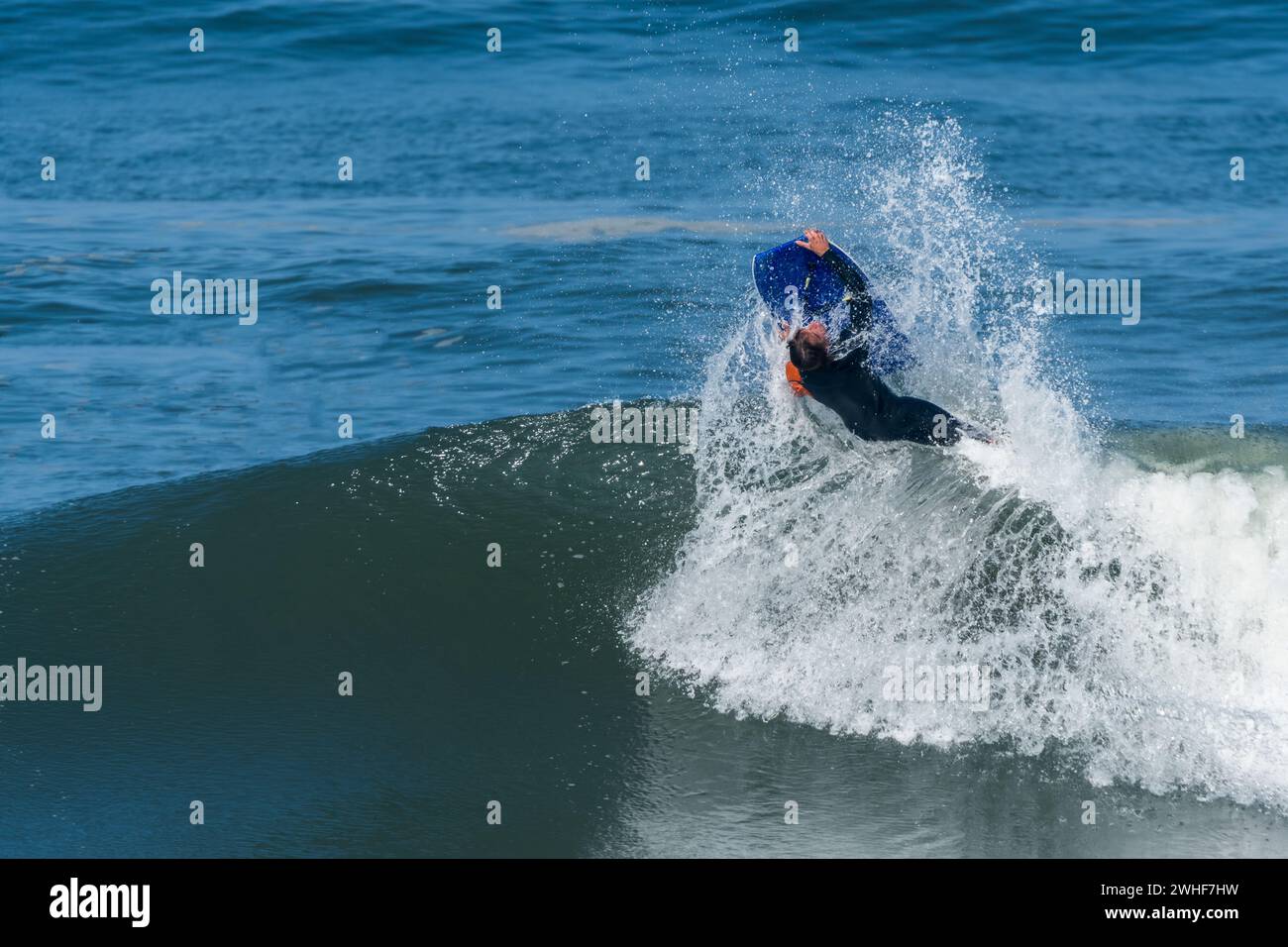 Bodyboarder in action Stock Photo - Alamy