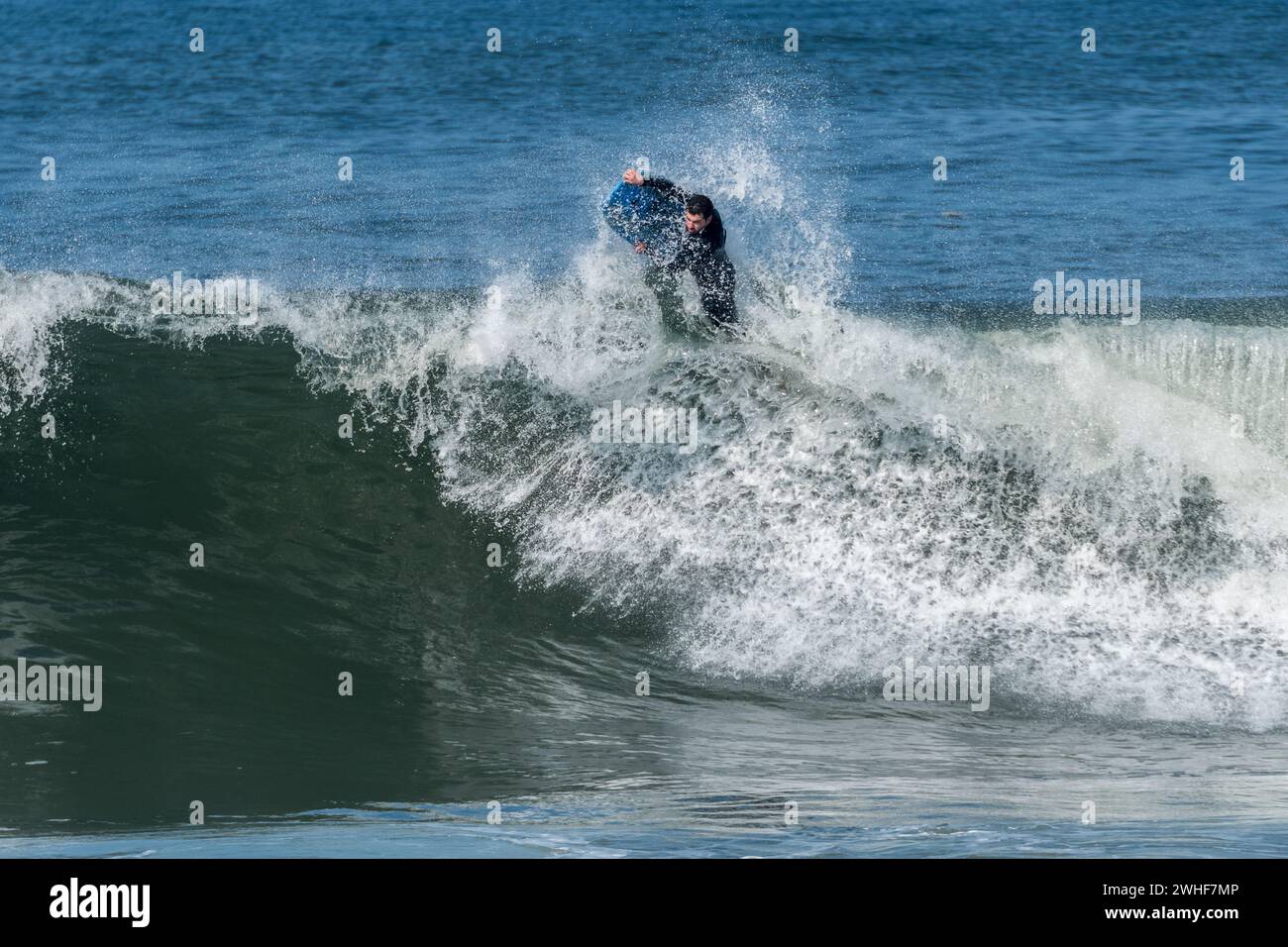 Bodyboarder in action Stock Photo - Alamy