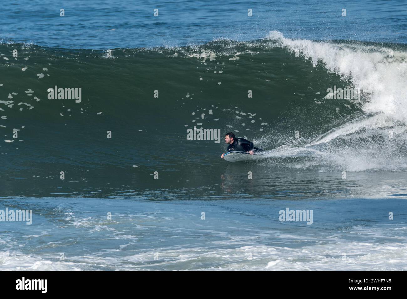 Bodyboarder in action Stock Photo - Alamy