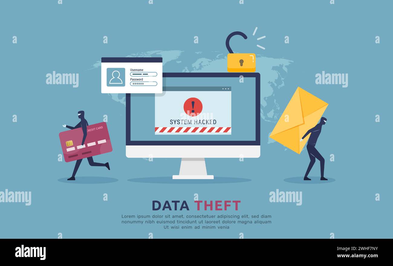 Data warning message Stock Vector Images - Alamy