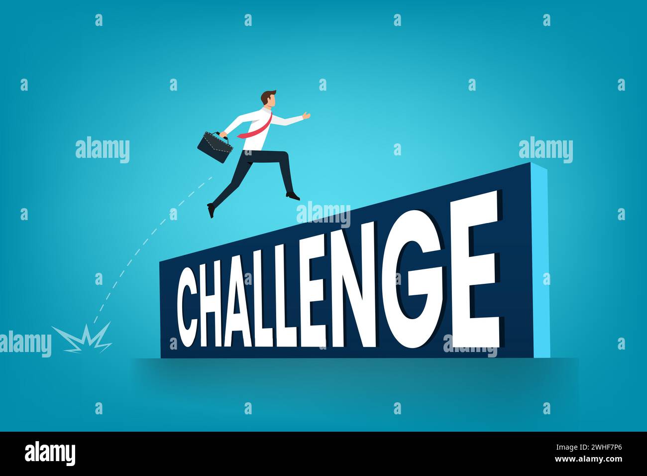 Jump over wall Stock Vector Images - Alamy