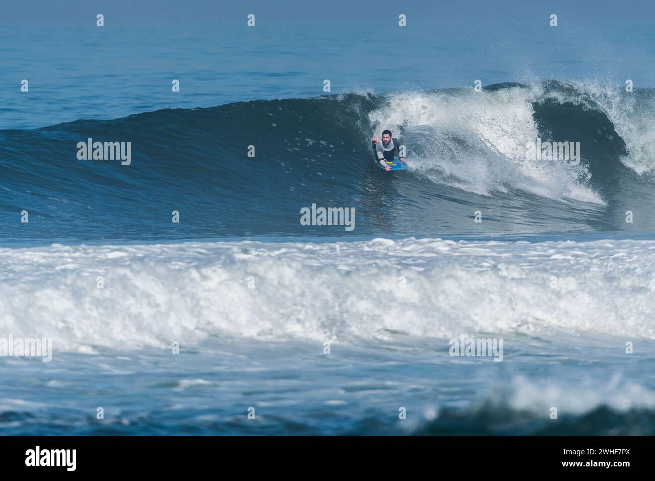 Bodyboarder in action Stock Photo - Alamy