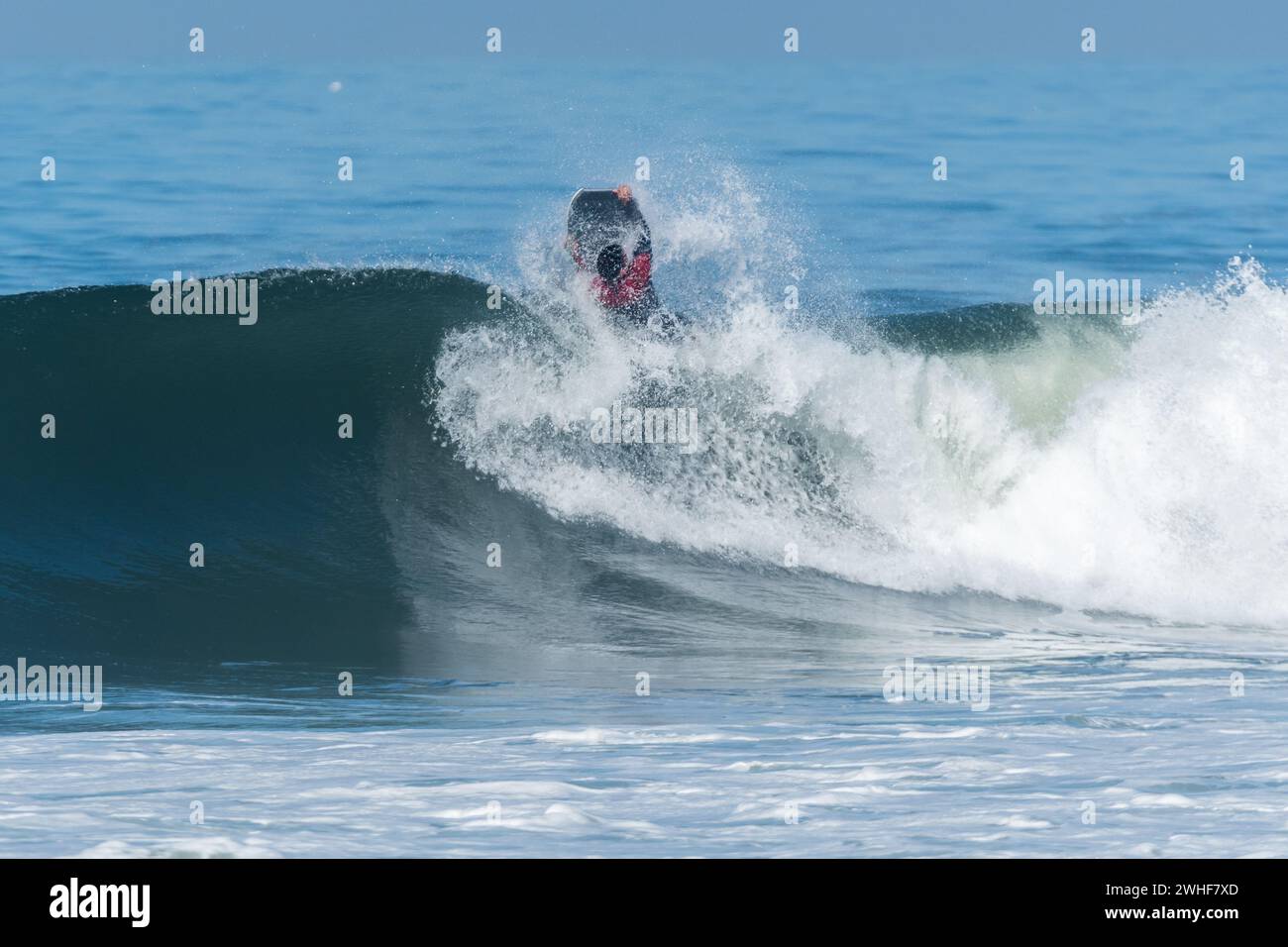 Bodyboarder in action Stock Photo - Alamy