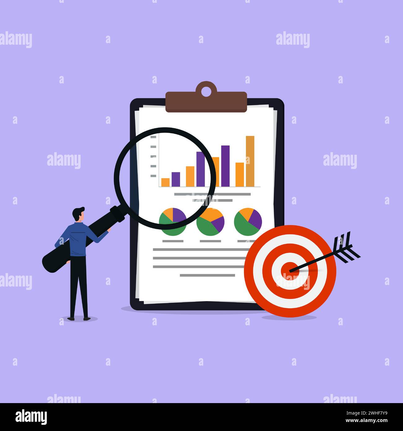 Graph report Stock Vector Images - Alamy