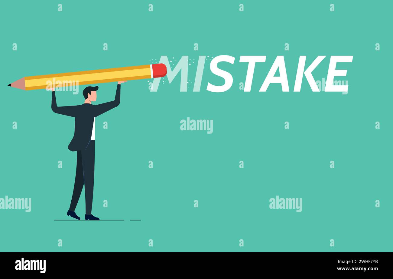 Correcting mistake Stock Vector Images - Alamy