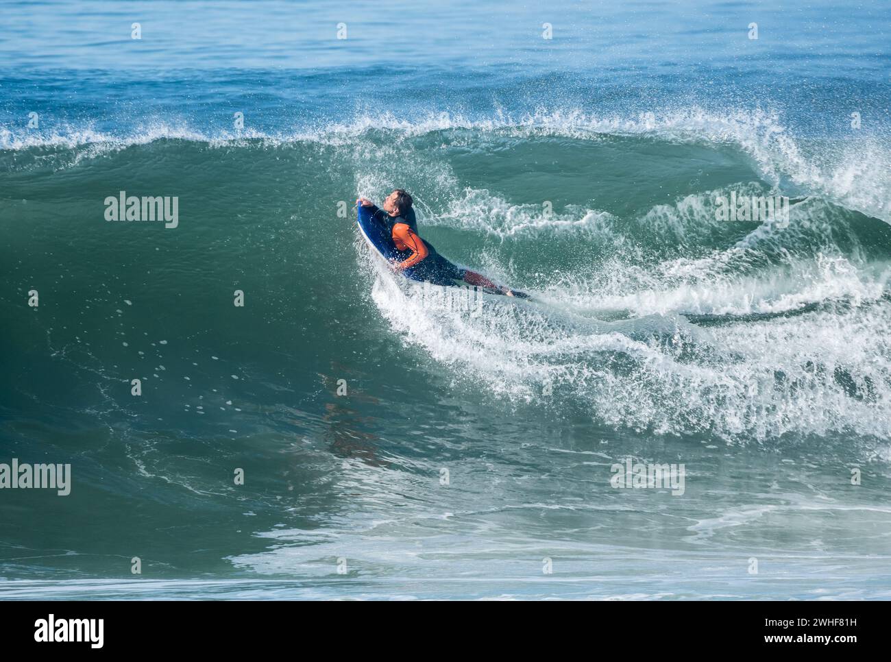 Bodyboarder in action Stock Photo - Alamy