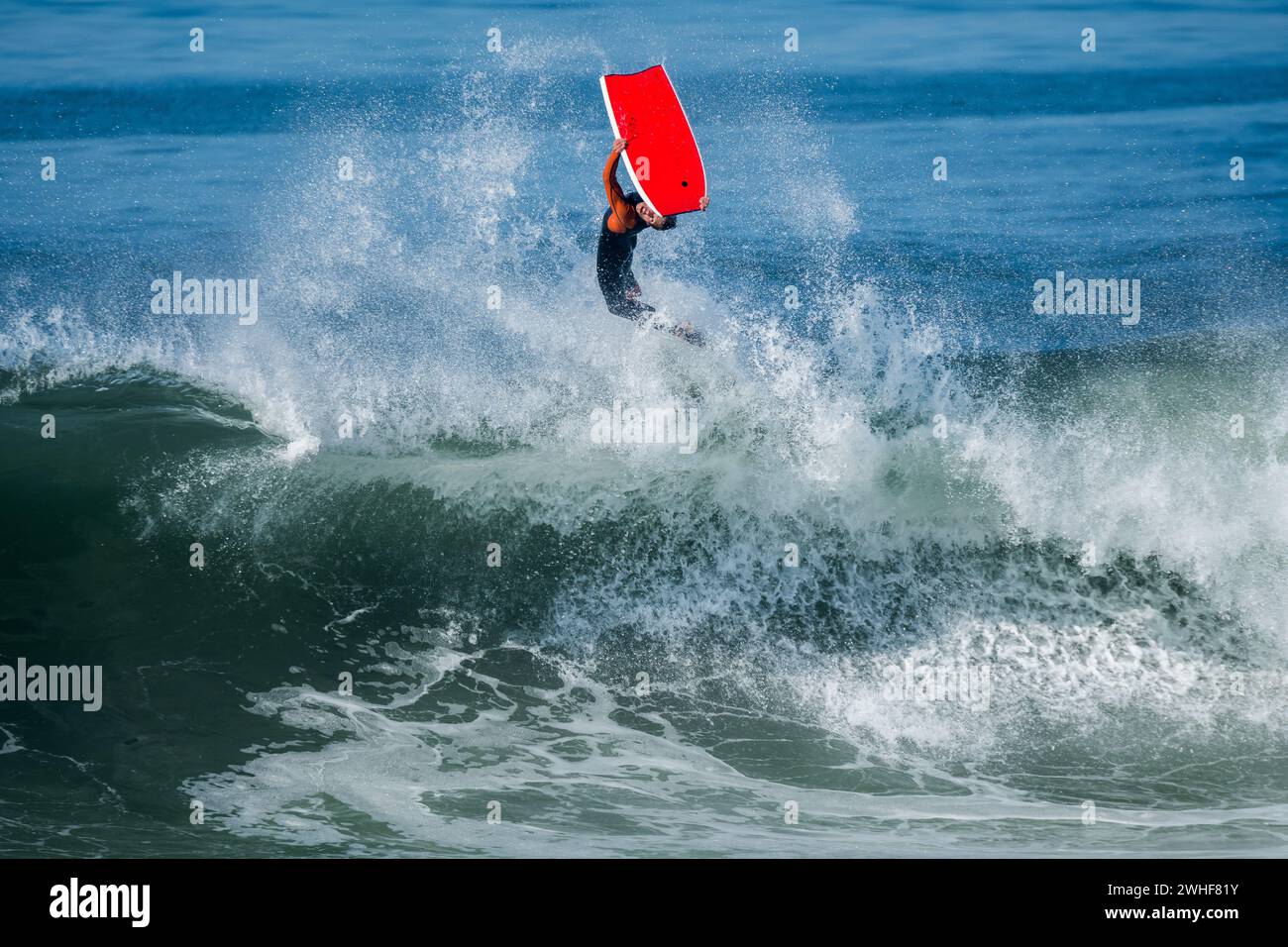 Bodyboarder in action Stock Photo - Alamy