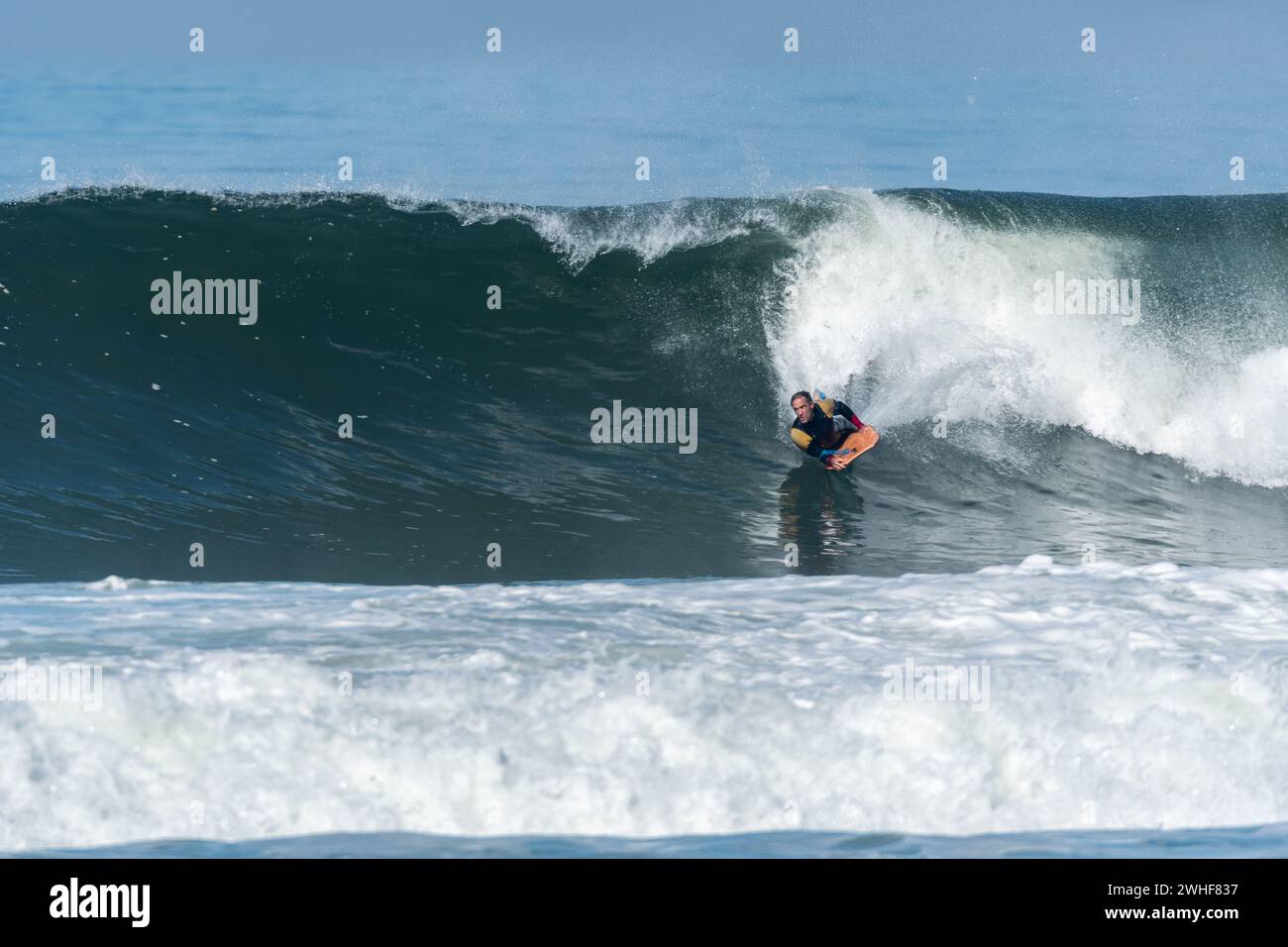 Bodyboarder in action Stock Photo - Alamy