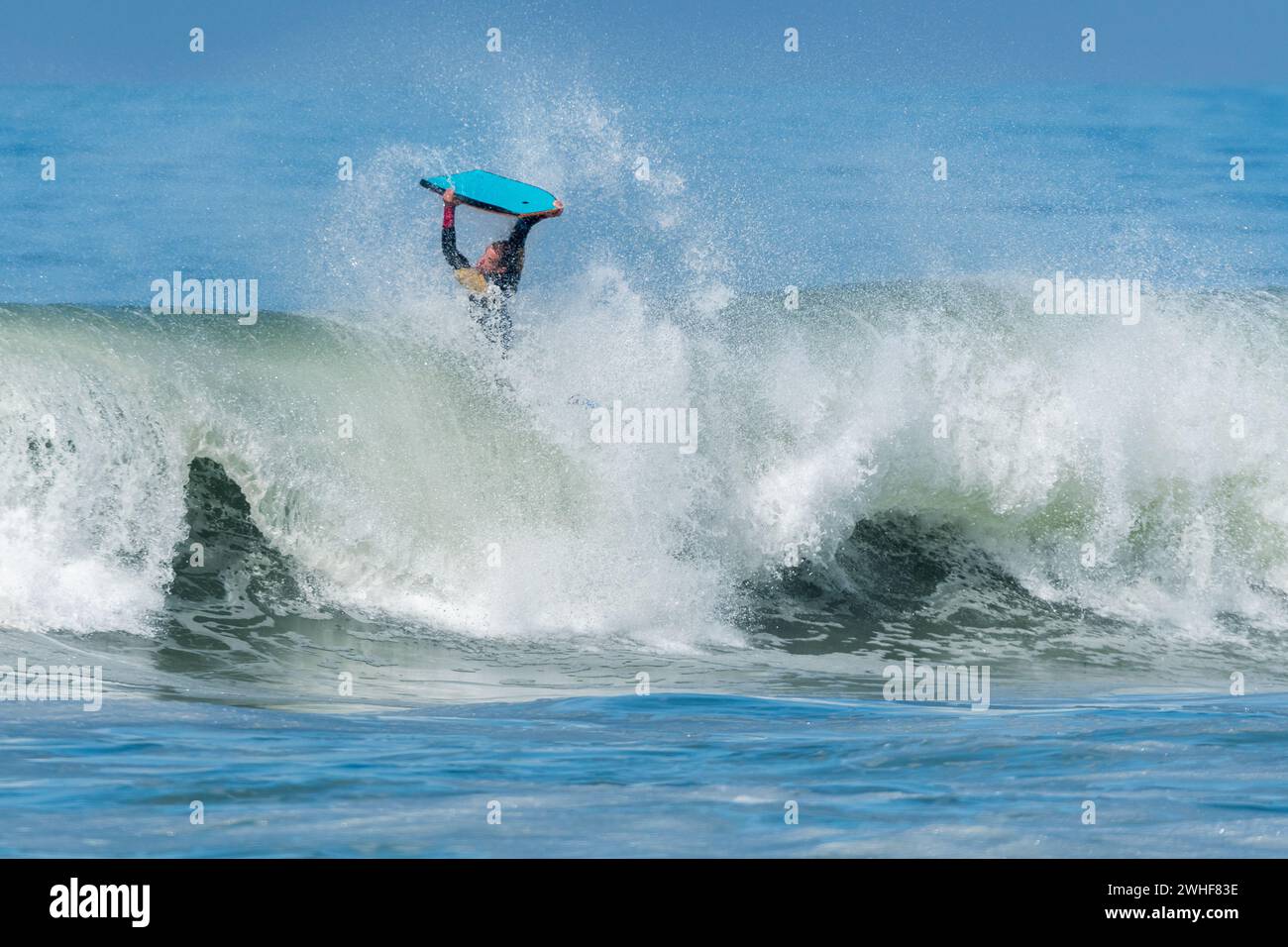 Bodyboarder in action Stock Photo - Alamy
