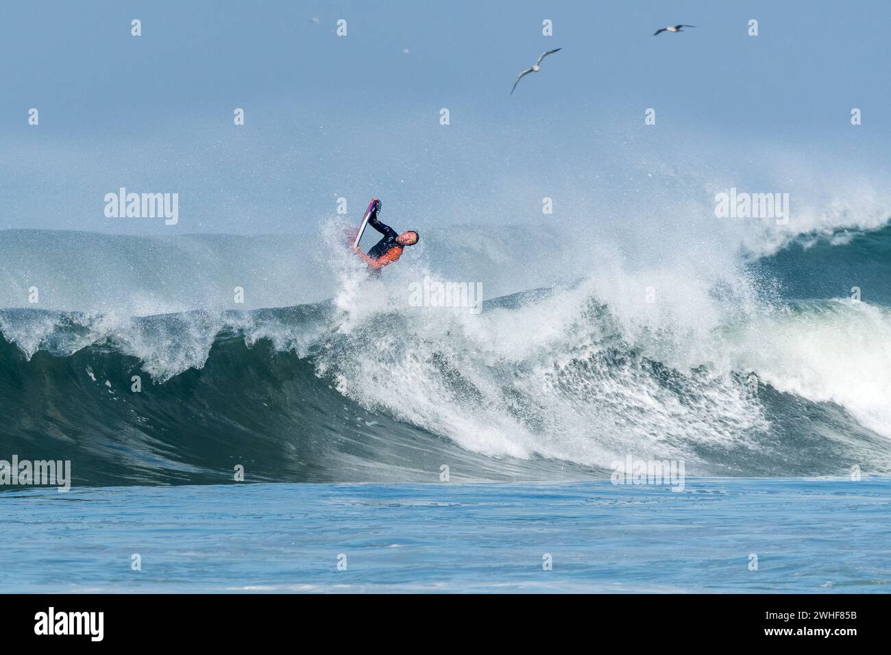 Bodyboarder in action Stock Photo - Alamy