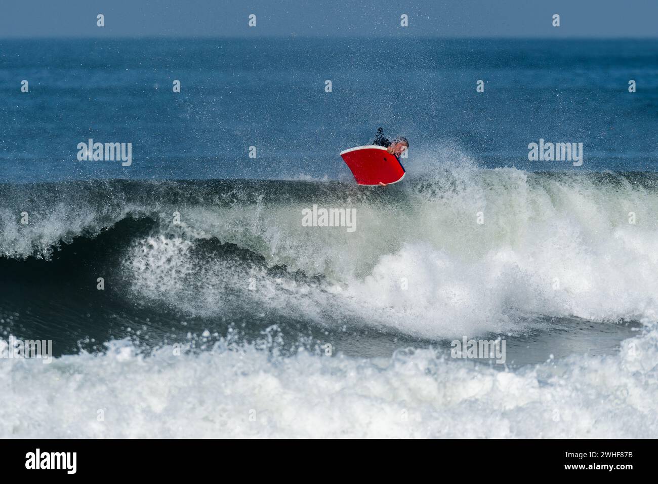 Bodyboarder in action Stock Photo - Alamy