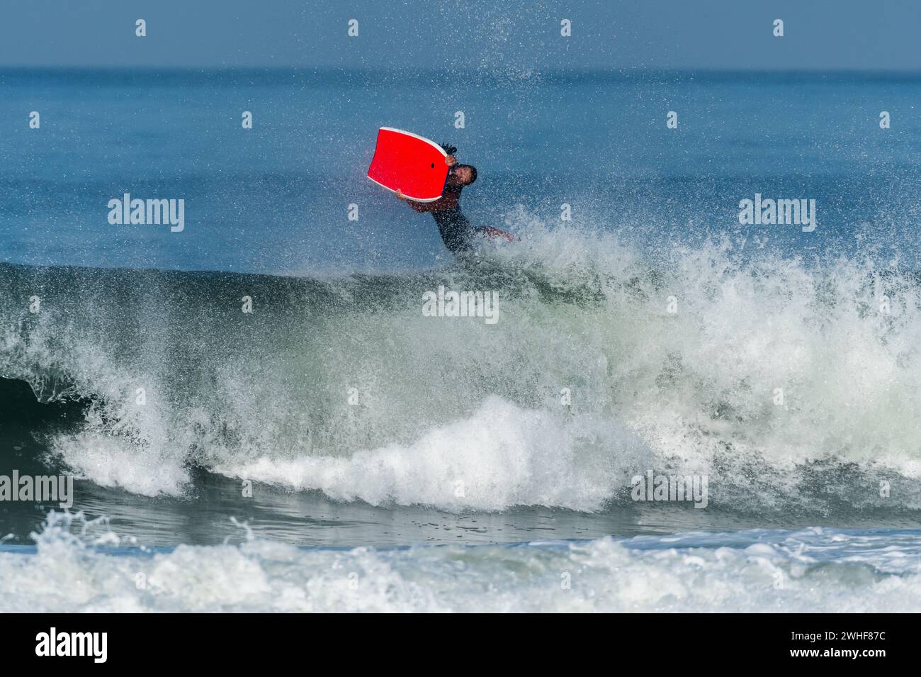 Bodyboarder in action Stock Photo - Alamy