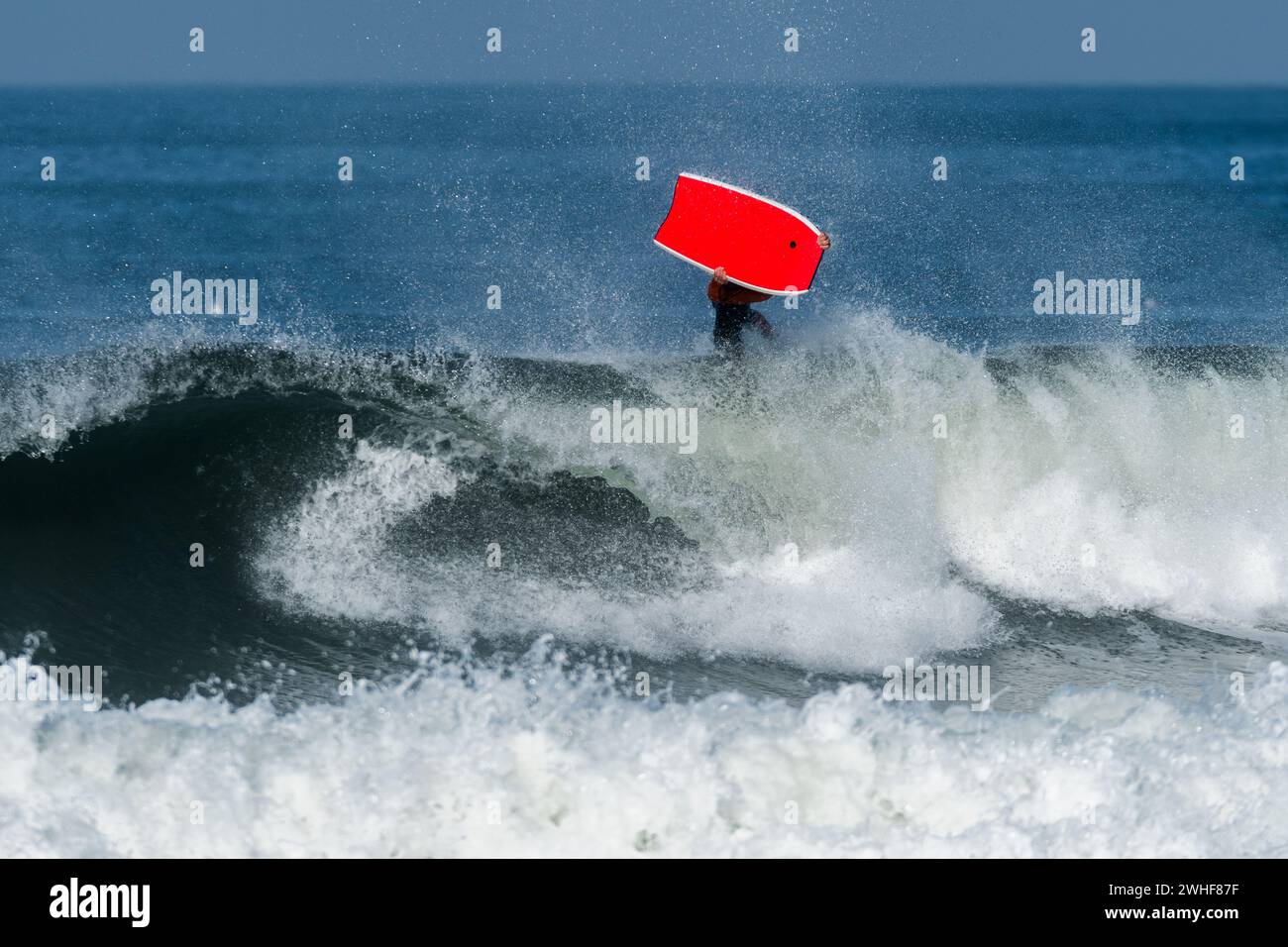 Bodyboarder in action Stock Photo - Alamy