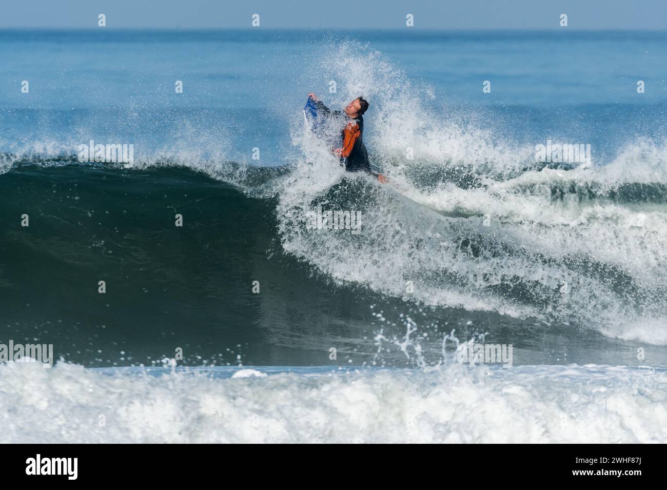 Bodyboarder in action Stock Photo - Alamy