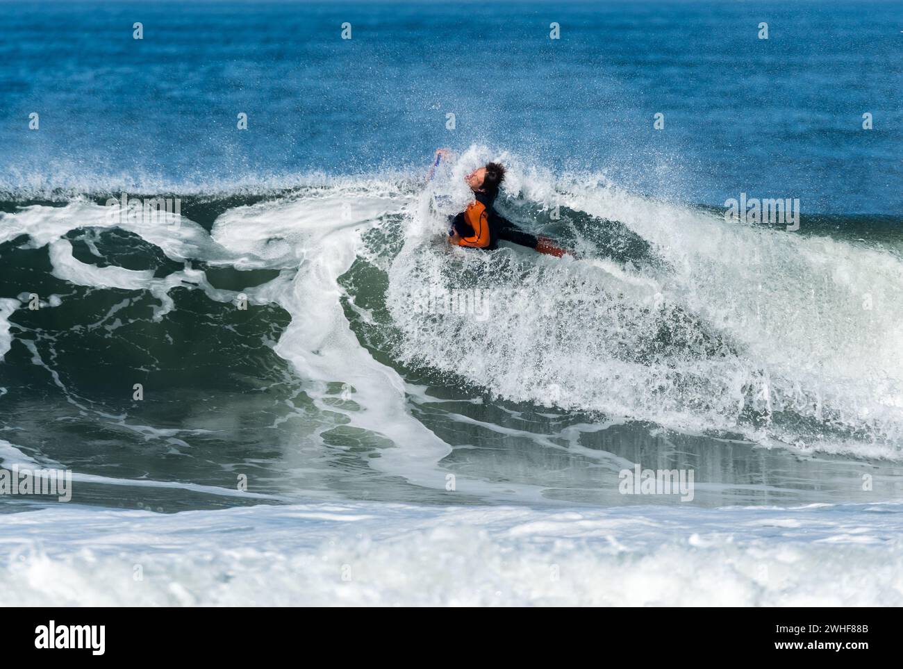 Bodyboarder in action Stock Photo - Alamy