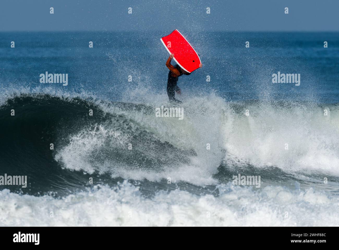 Bodyboarder in action Stock Photo - Alamy
