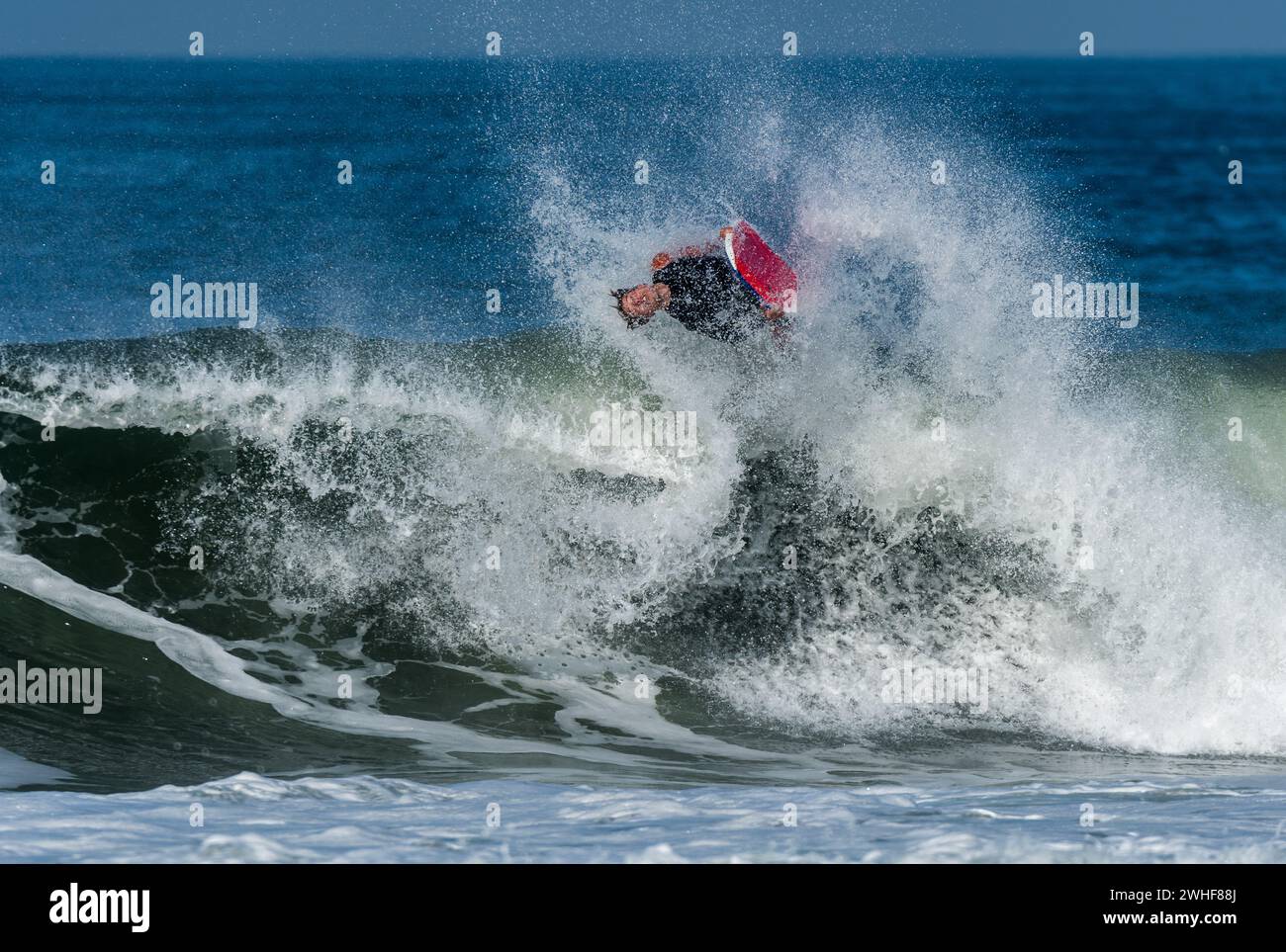 Bodyboarder in action Stock Photo - Alamy