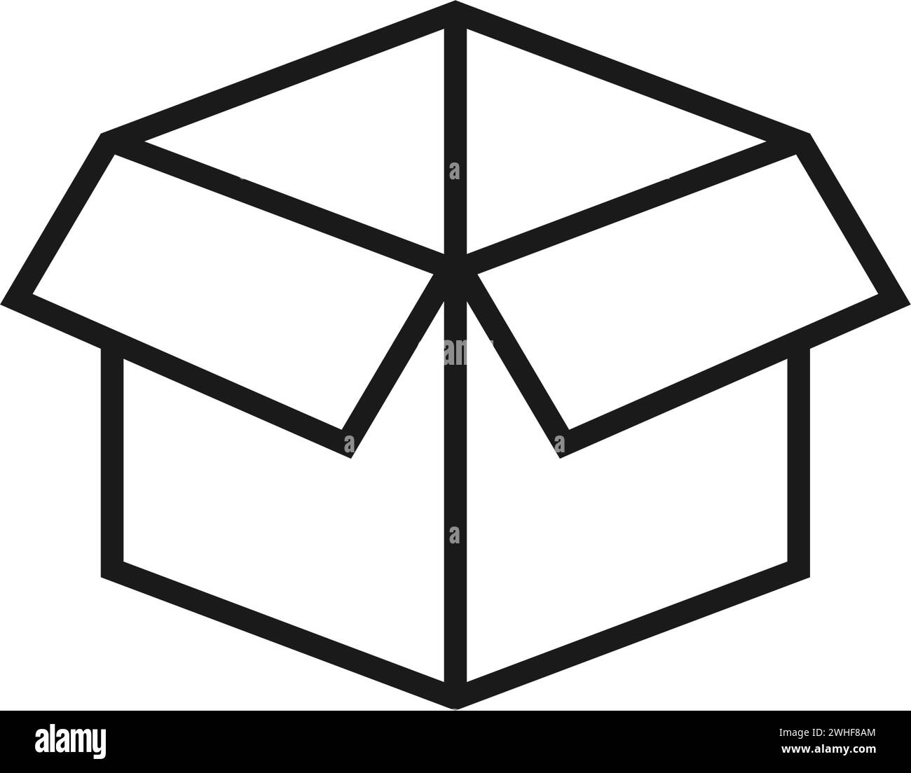 simple icon of goods delivery box Stock Vector Image & Art - Alamy