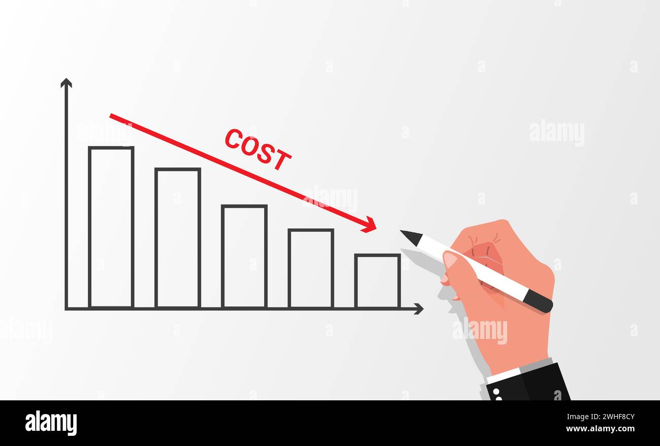 Cost reduction Stock Vector Images - Alamy