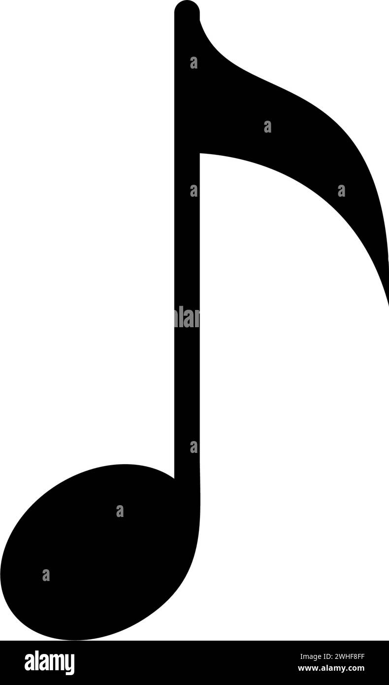 simple icon of musical notes Stock Vector Image & Art - Alamy