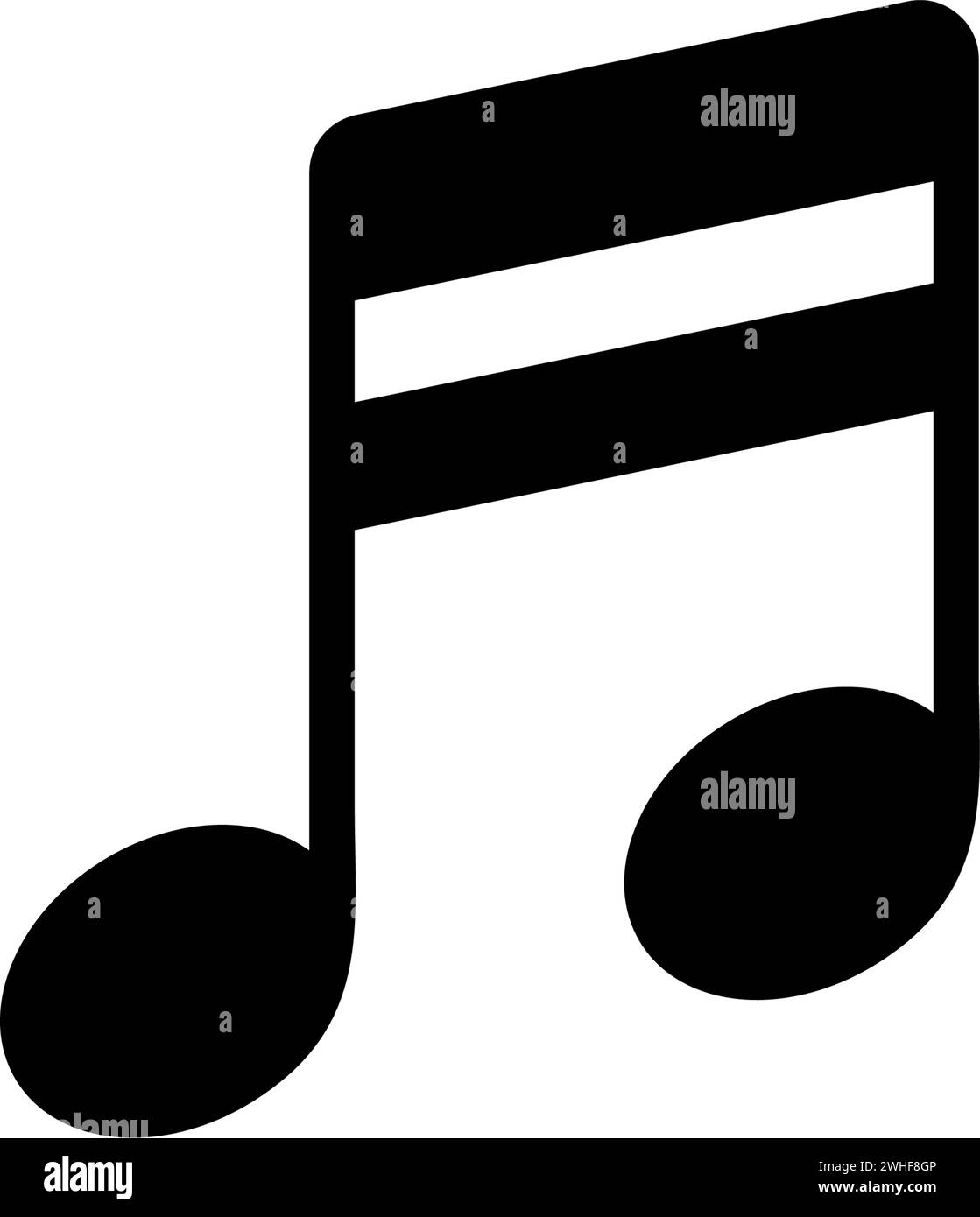 simple icon of musical notes Stock Vector Image & Art - Alamy