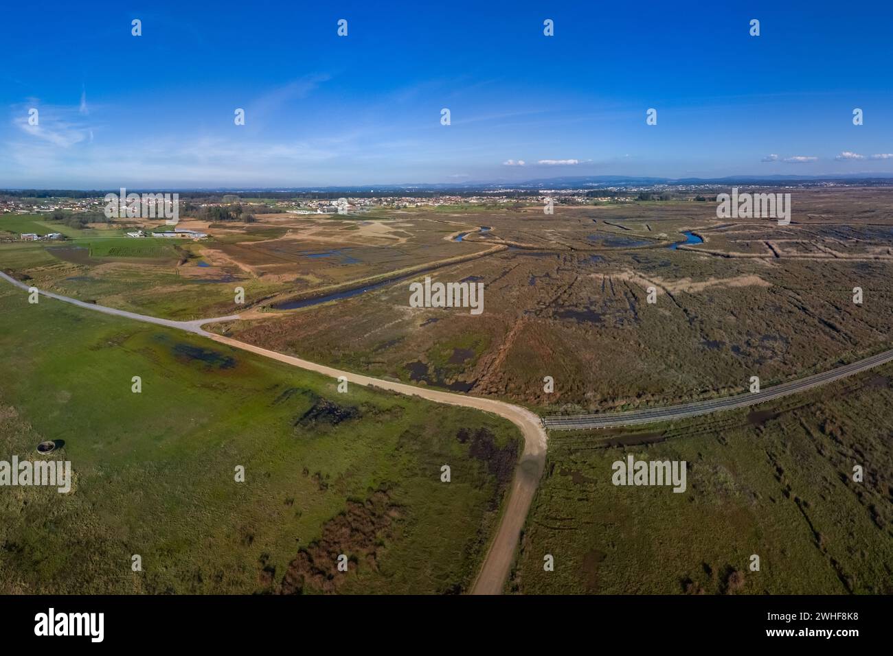 Aerial View of rural landscape Stock Photo - Alamy