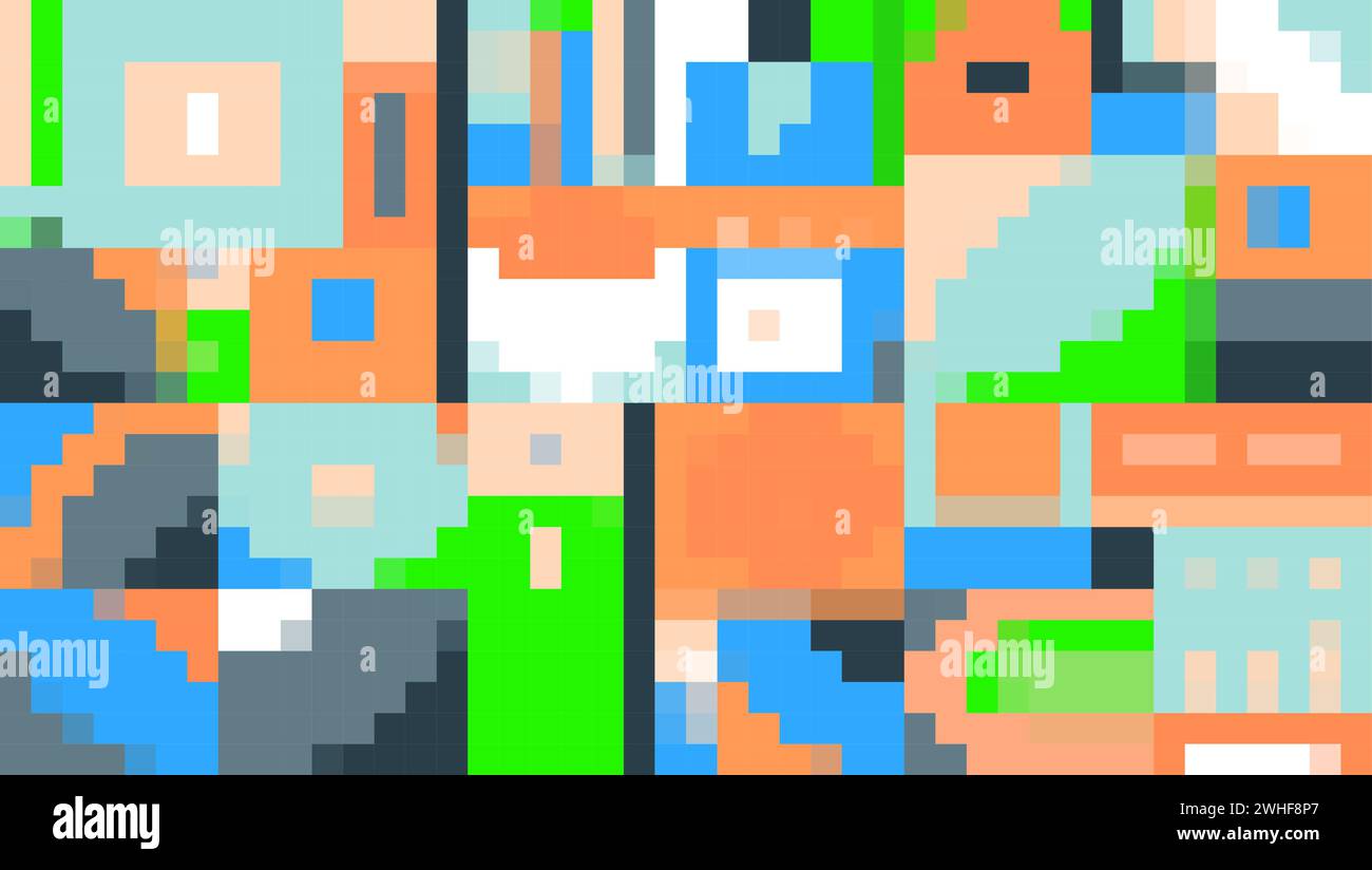 Abstract modern background with pattern. Simple pixel style ...