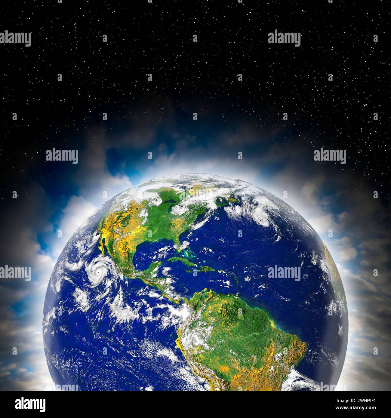 3d earth atmosphere hi-res stock photography and images - Alamy