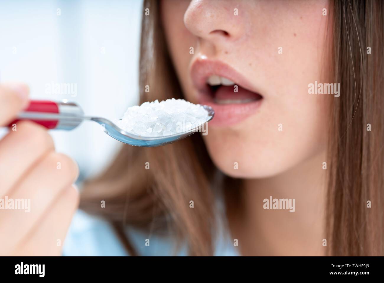Salt woman seasoning hi-res stock photography and images - Alamy