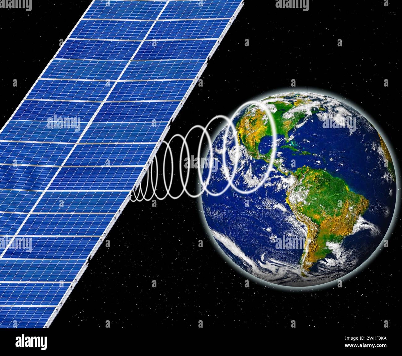 Solar energy, conceptual illustration Stock Photo - Alamy