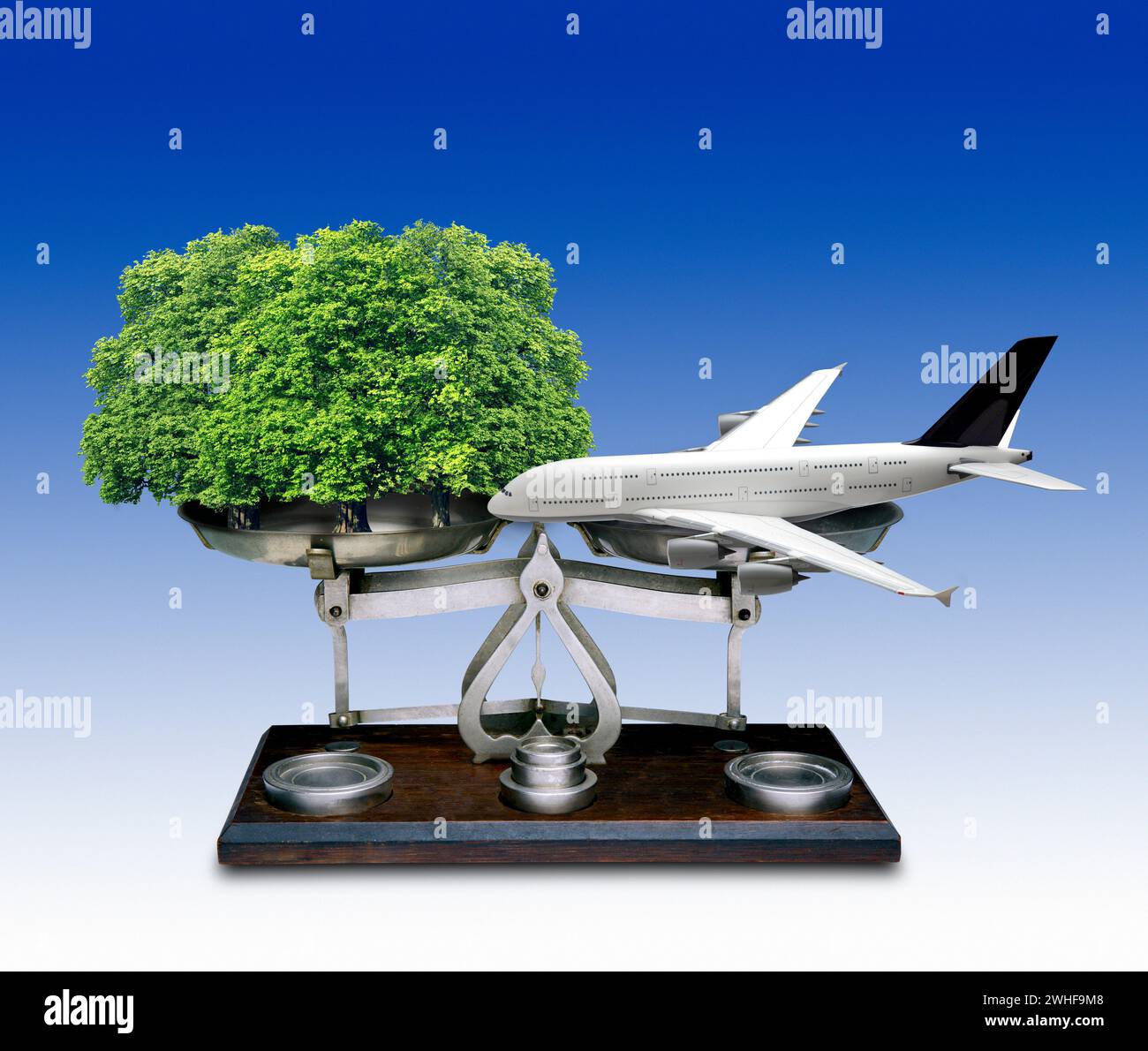 Offsetting carbon emissions, conceptual image Stock Photo - Alamy