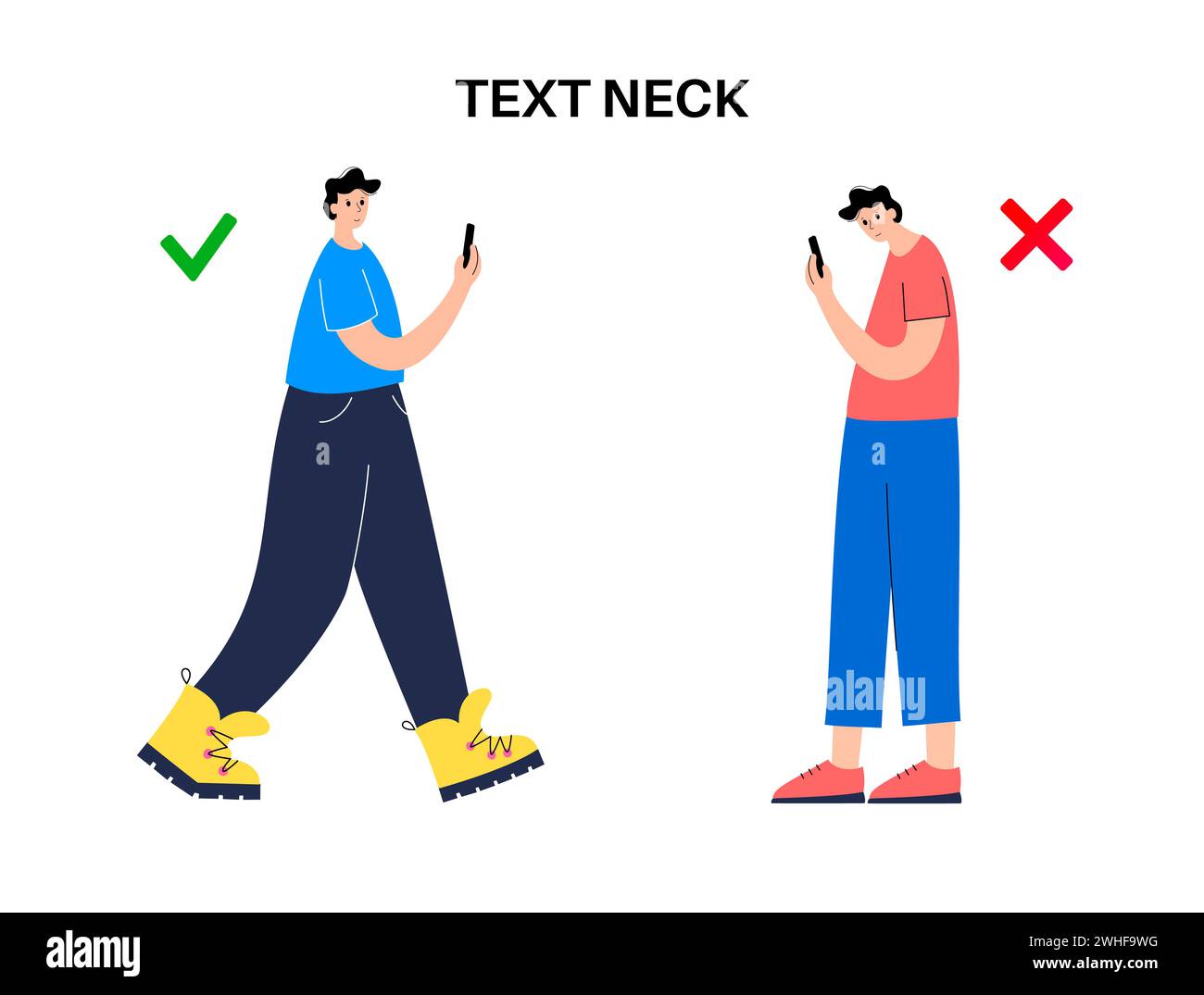 Neck vertebrae deformity, illustration Stock Photo - Alamy