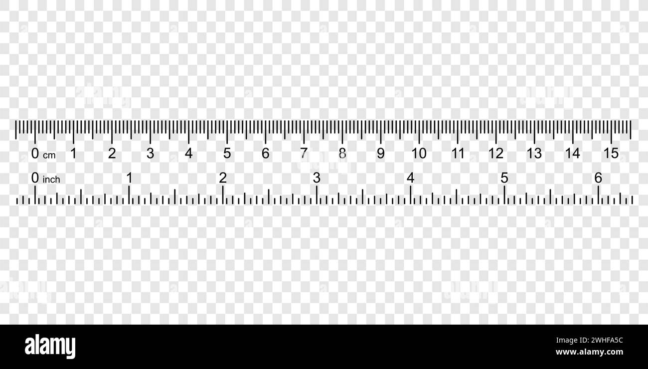 ruler with numbers for measuring length Stock Vector Image & Art - Alamy