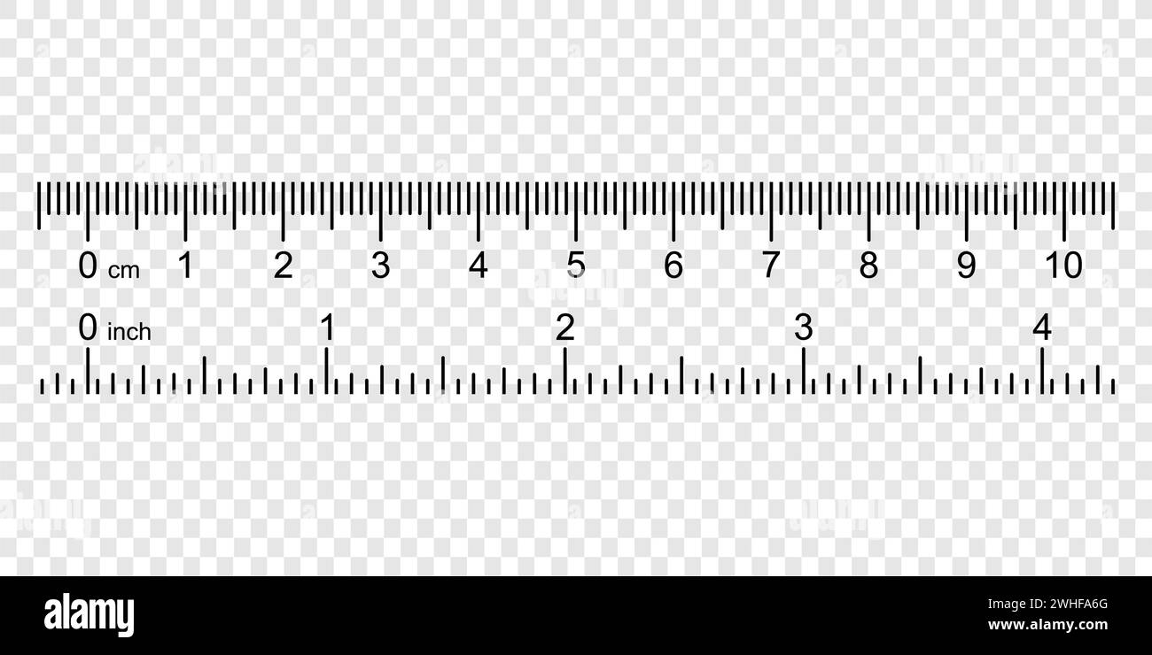 ruler with numbers for measuring length Stock Vector Image & Art - Alamy