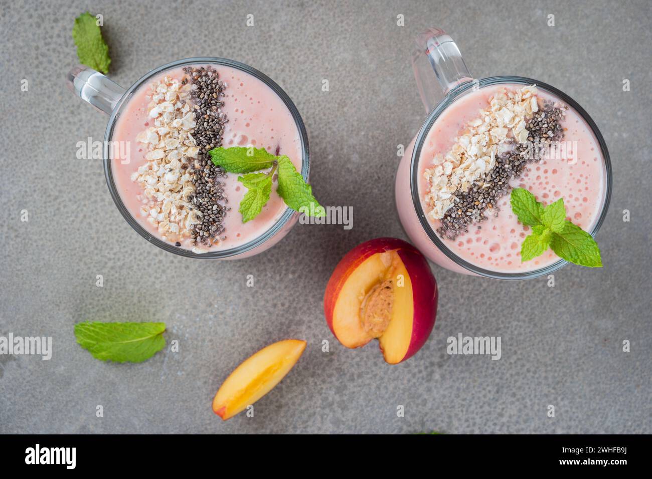 Fresh homemade smoothie Stock Photo - Alamy