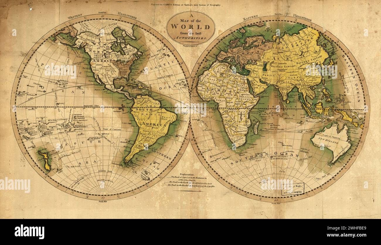 Old world maps hi-res stock photography and images - Alamy