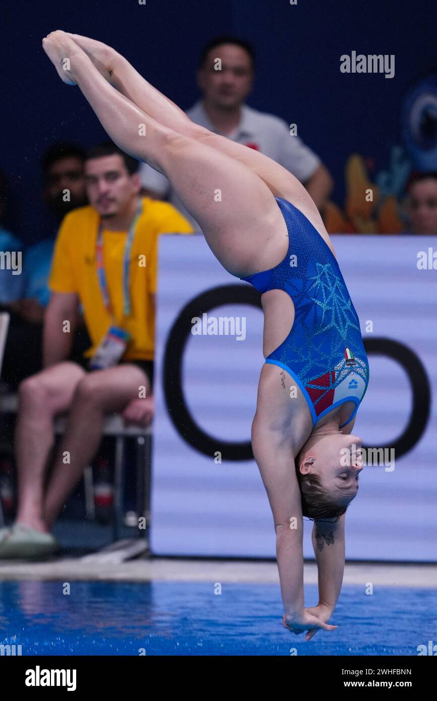 Doha. 9th Feb, 2024. Chiara Pellacani of Italy competes during the ...