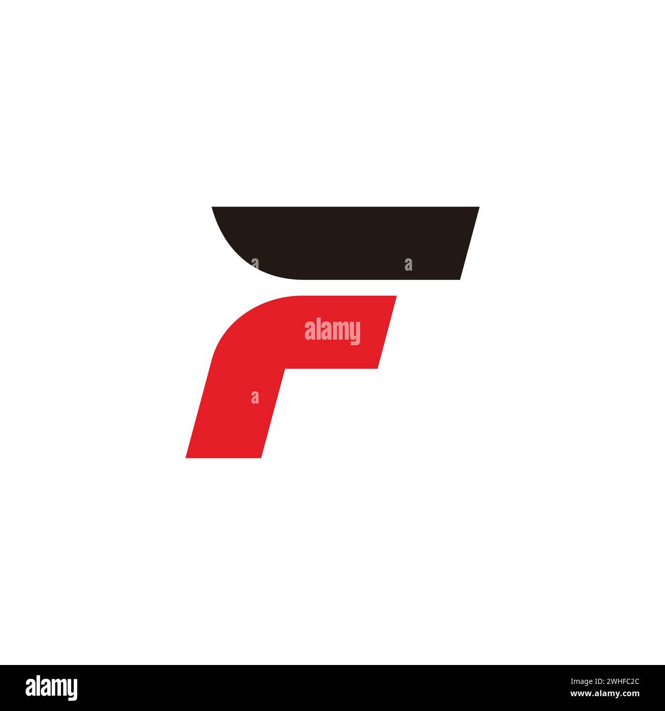 letter f motion stripes geometric logo vector Stock Vector Image & Art ...