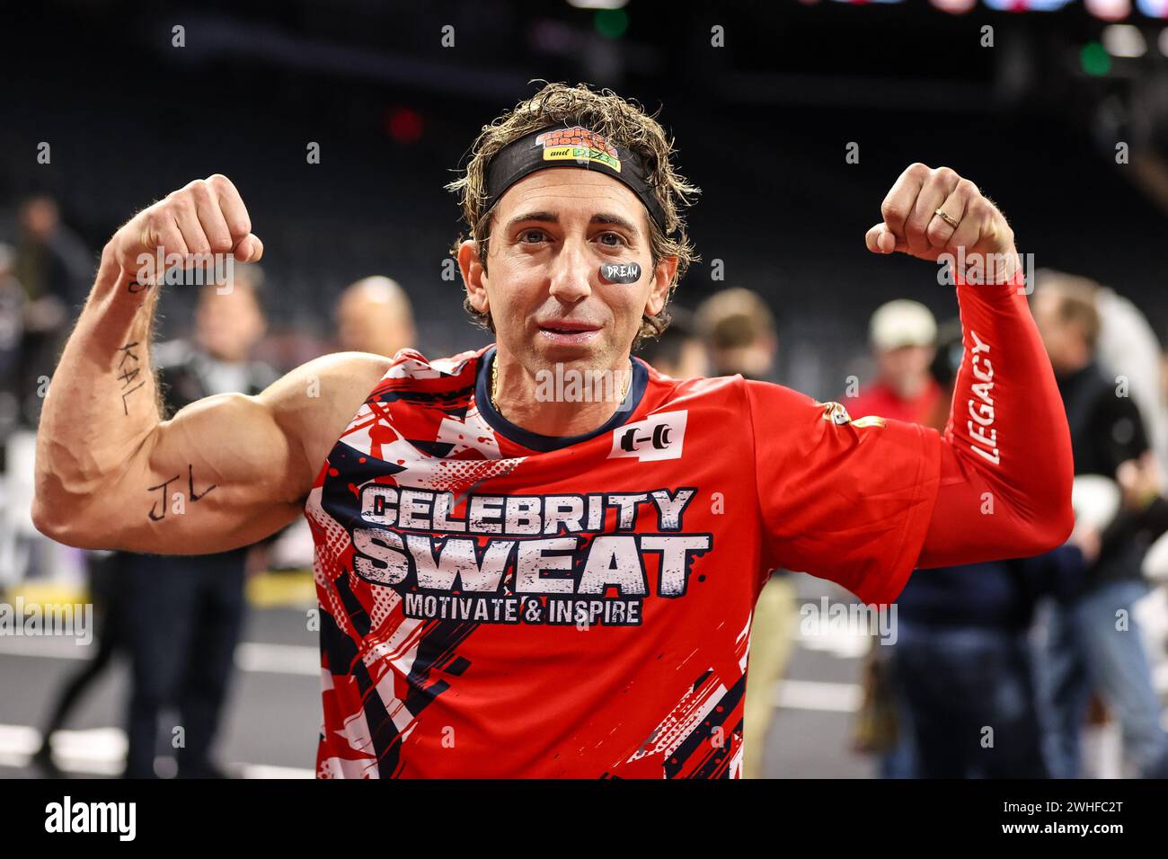 Henderson, NV, USA. 08th Feb, 2024. Sports Agent Sean Stellato flexing ...