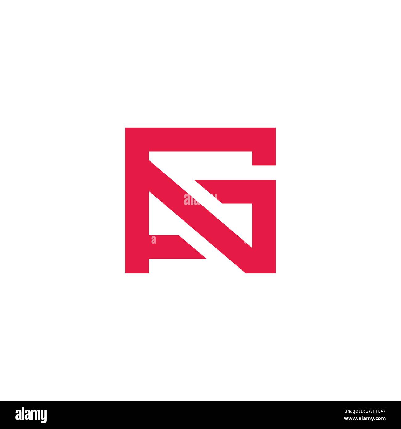 letter ag linked square geometric logo vector Stock Vector Image & Art ...