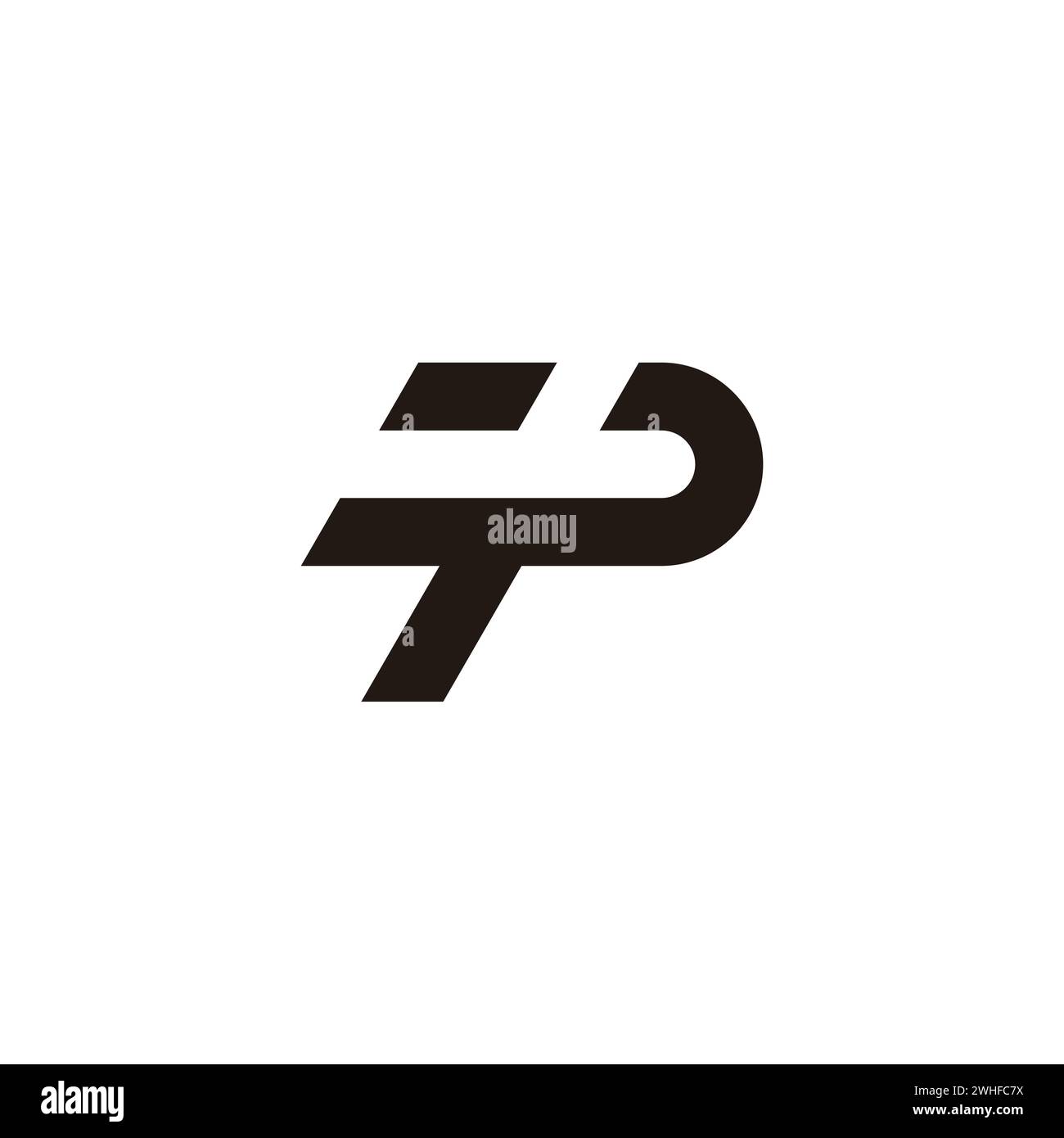 letter tp simple geometric motion logo vector Stock Vector Image & Art ...
