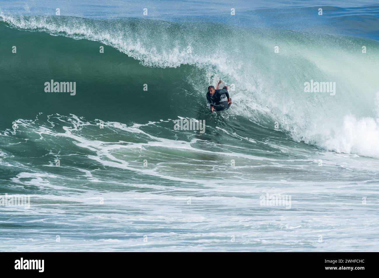 Bodyboarder in action Stock Photo - Alamy