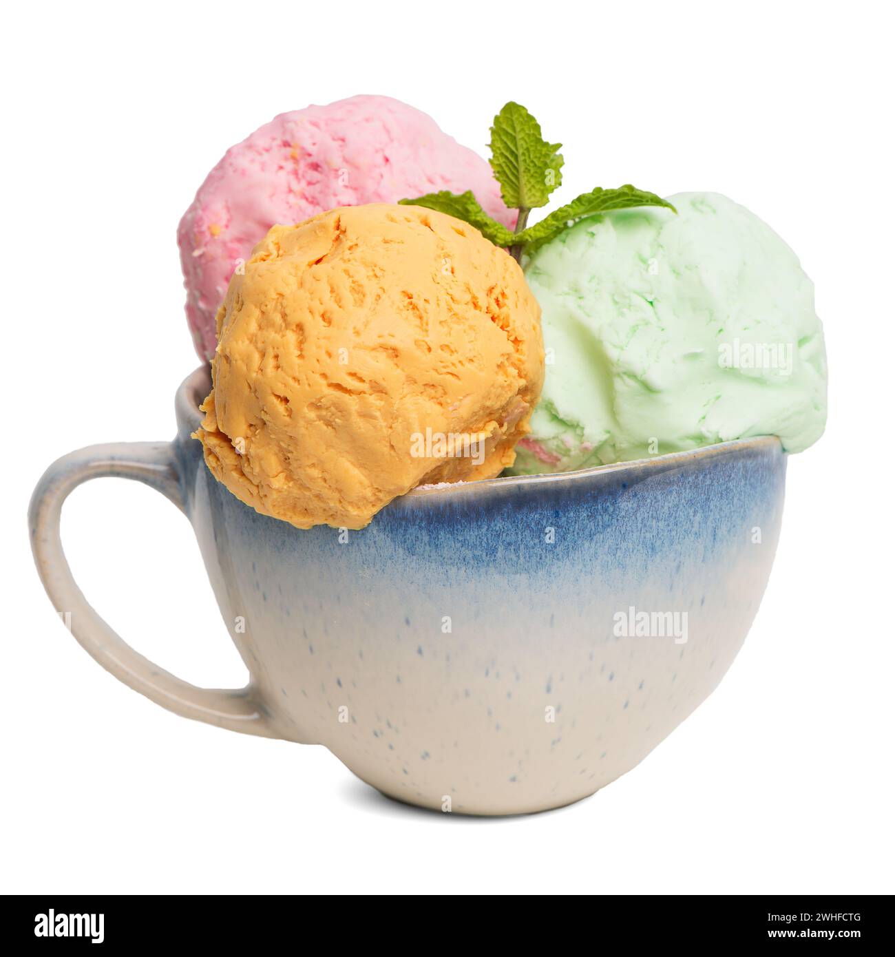Ice cream pink green Cut Out Stock Images & Pictures - Alamy