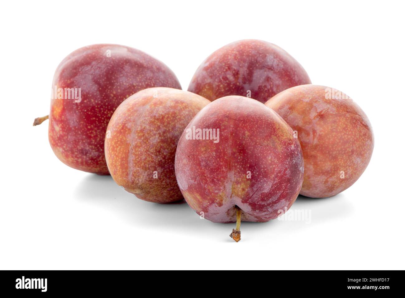 Ripe juicy plums Cut Out Stock Images & Pictures - Alamy