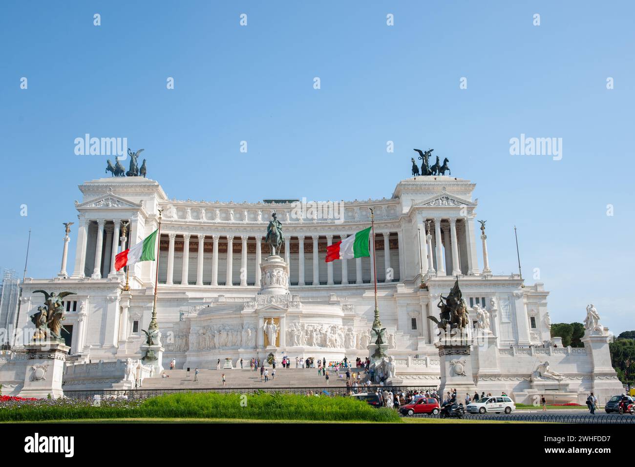 Rome Italy May 20 2011; Famous neo-classical monument and landmark ...