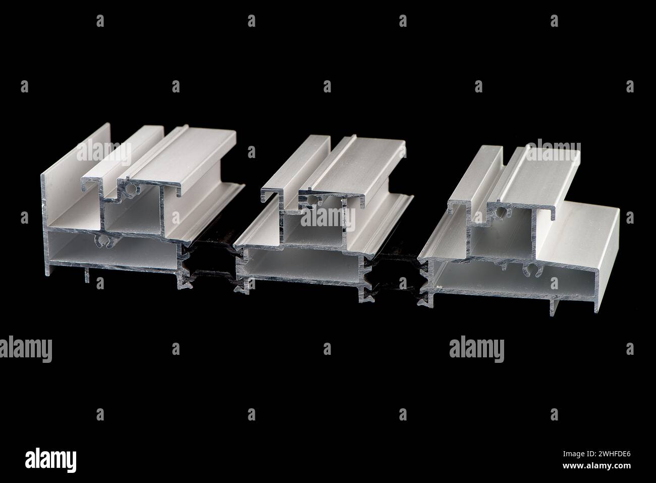 Aluminum profile sample Stock Photo - Alamy