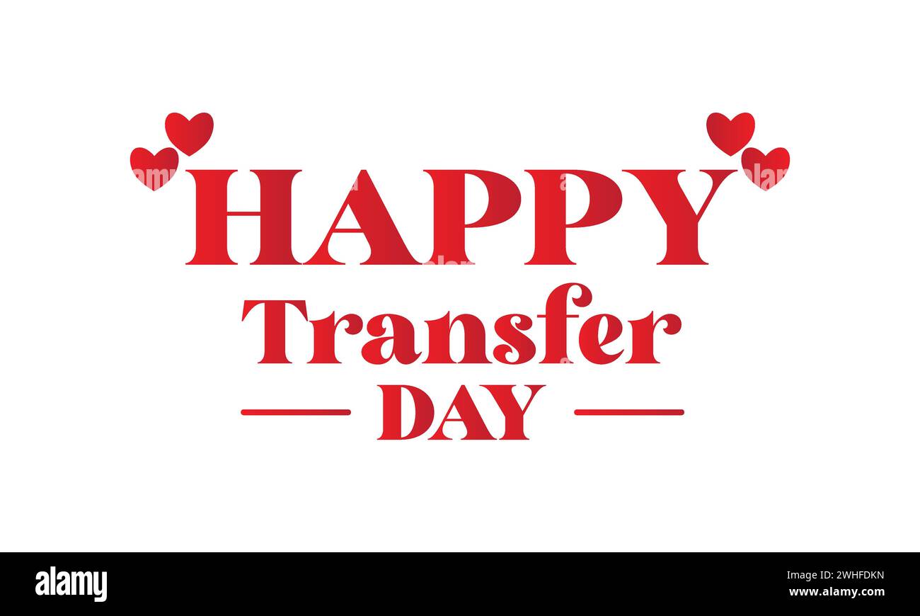 Transfer Day Stylish Text illustration Design Stock Vector Image & Art ...