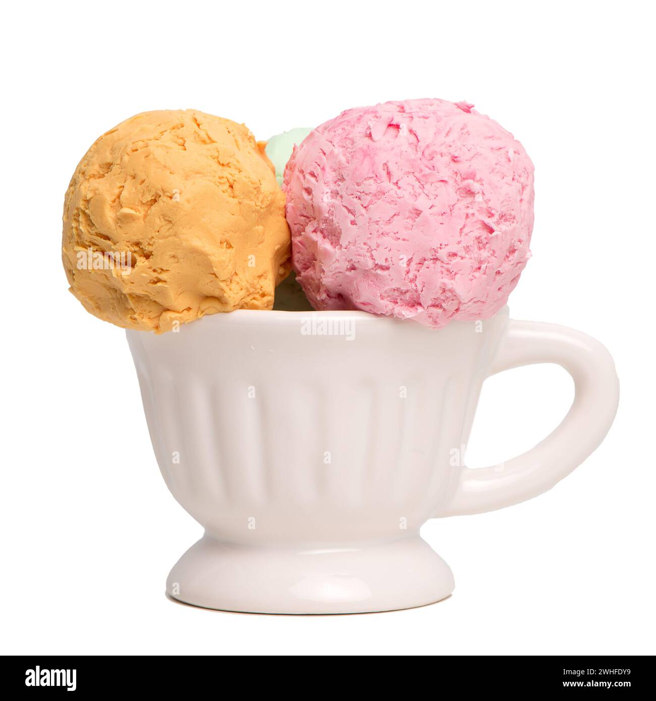 Homemade ice cream decorated Cut Out Stock Images & Pictures - Alamy